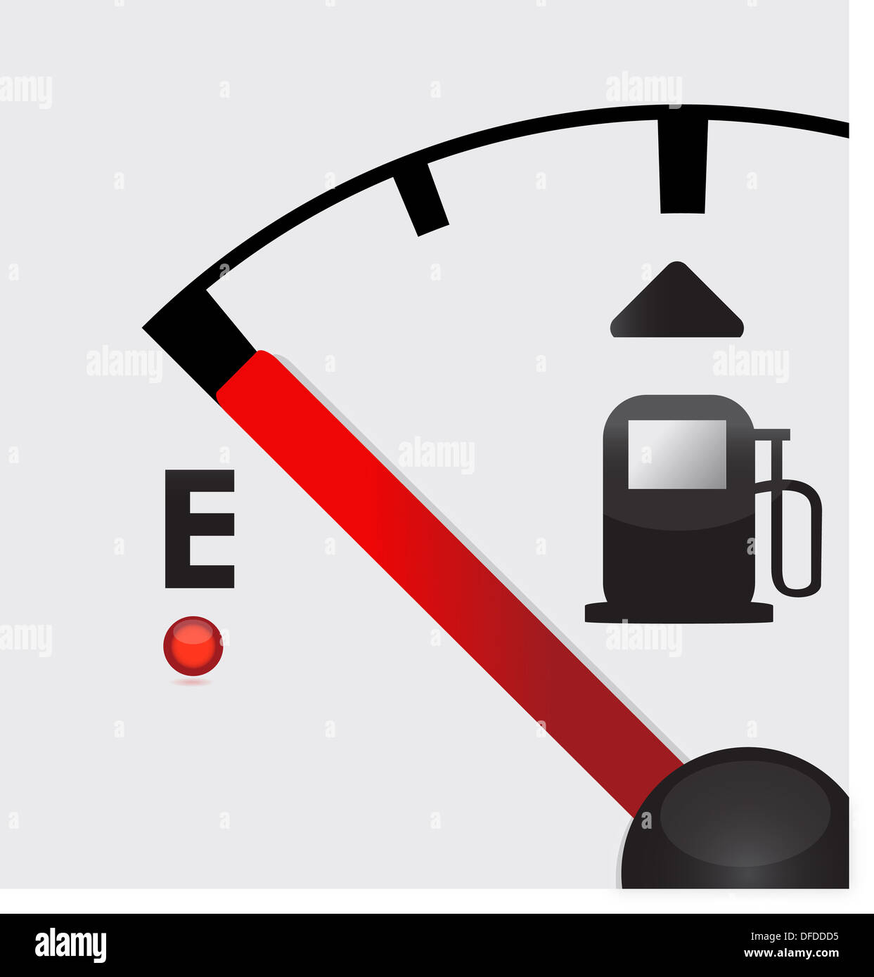 closeup empty Gas Tank Illustration Stock Photo - Alamy