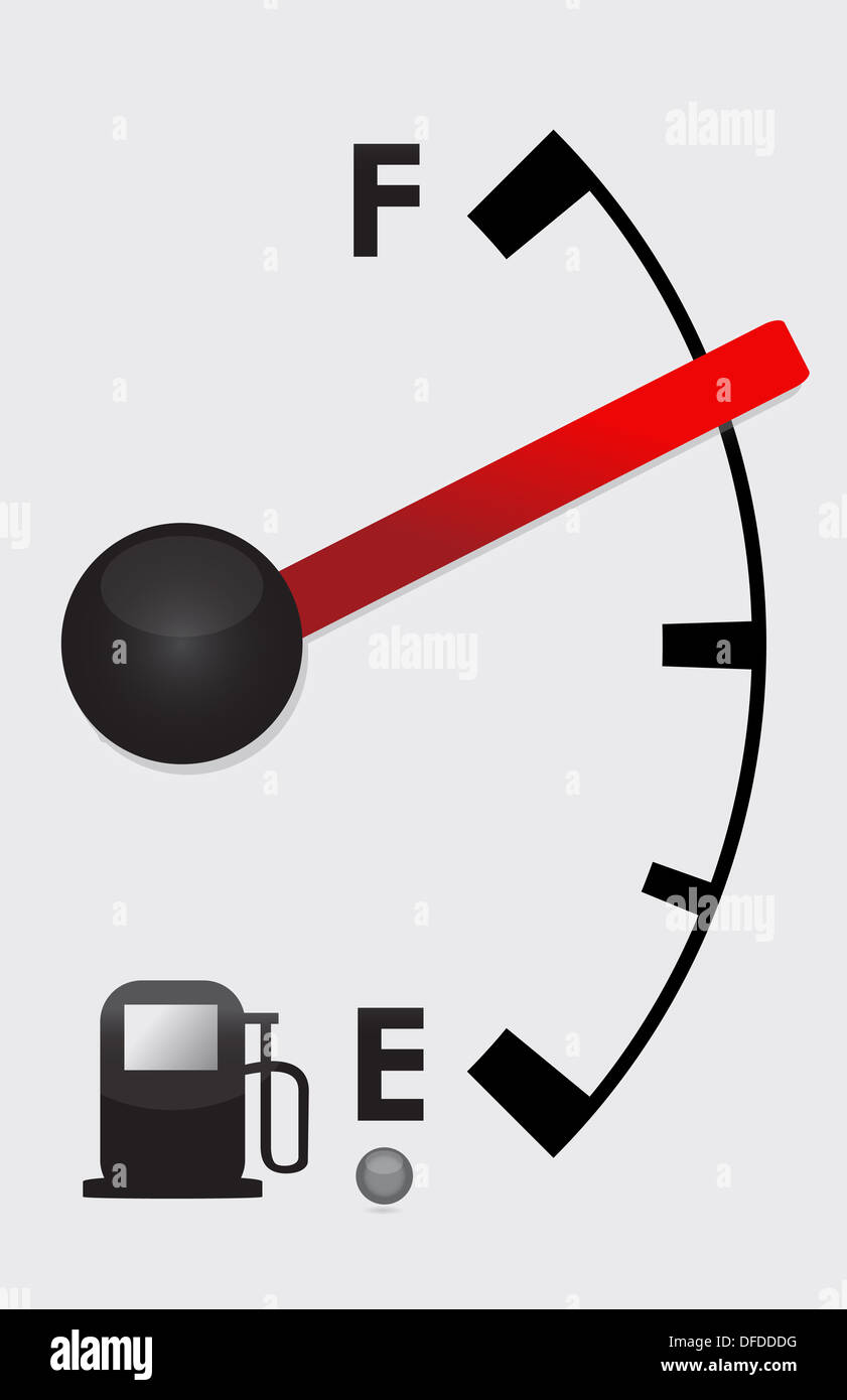 Detailed Gas tank almost Full - illustration design Stock Photo - Alamy