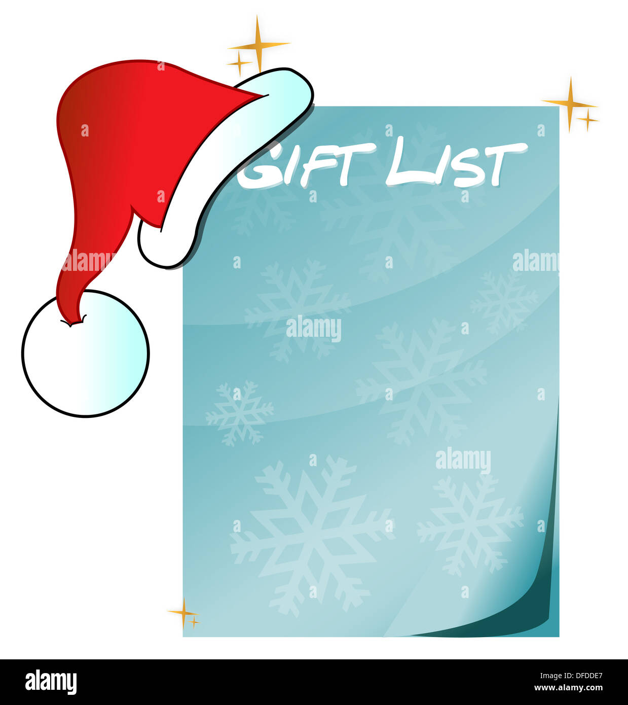 Santas naughty or nice list Cut Out Stock Images & Pictures - Alamy