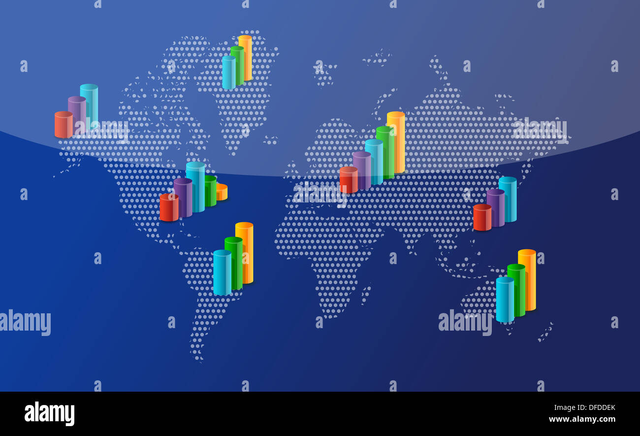 business around the world background illustration Stock Photo - Alamy