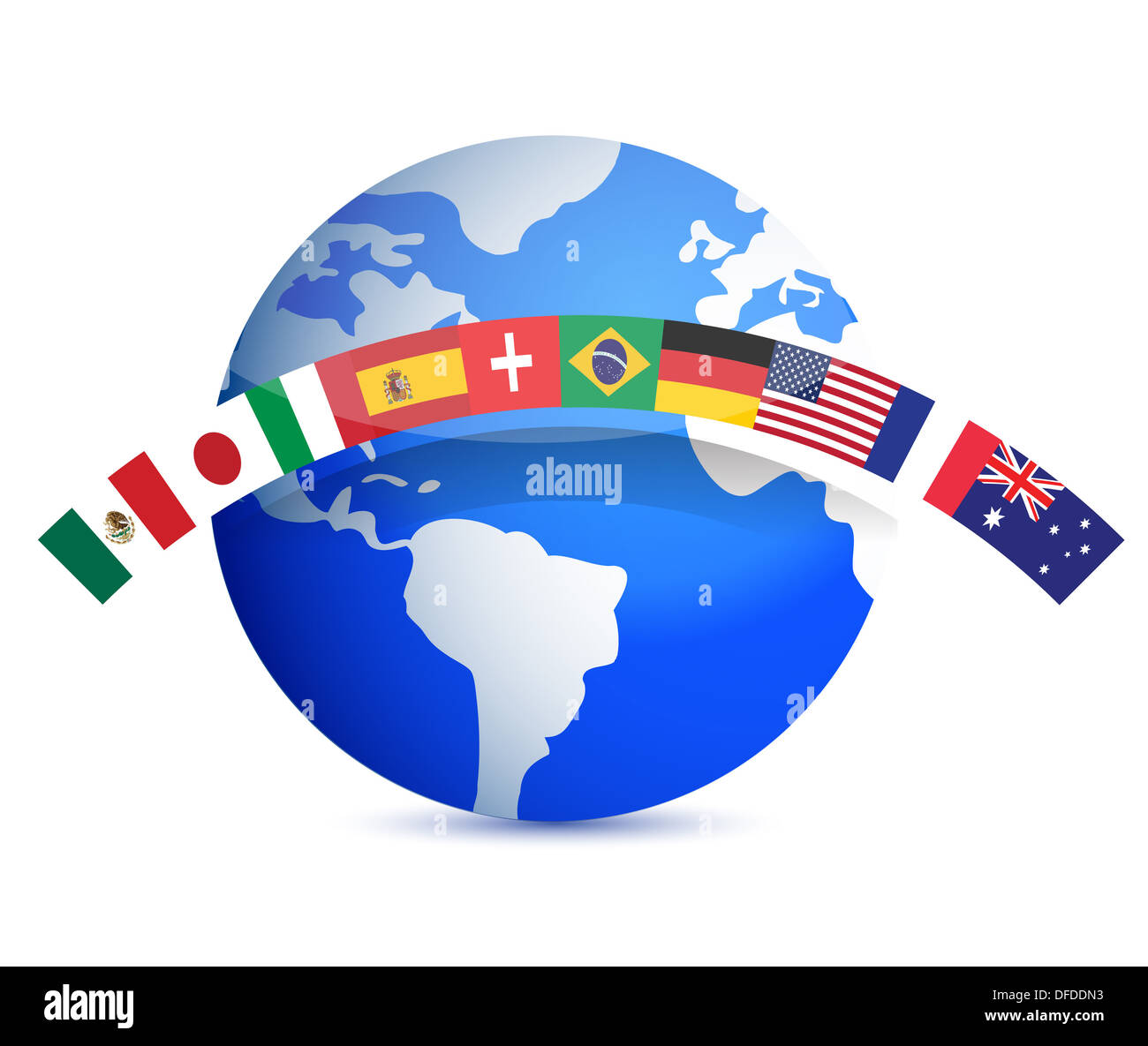 Multiple flags Cut Out Stock Images & Pictures - Alamy