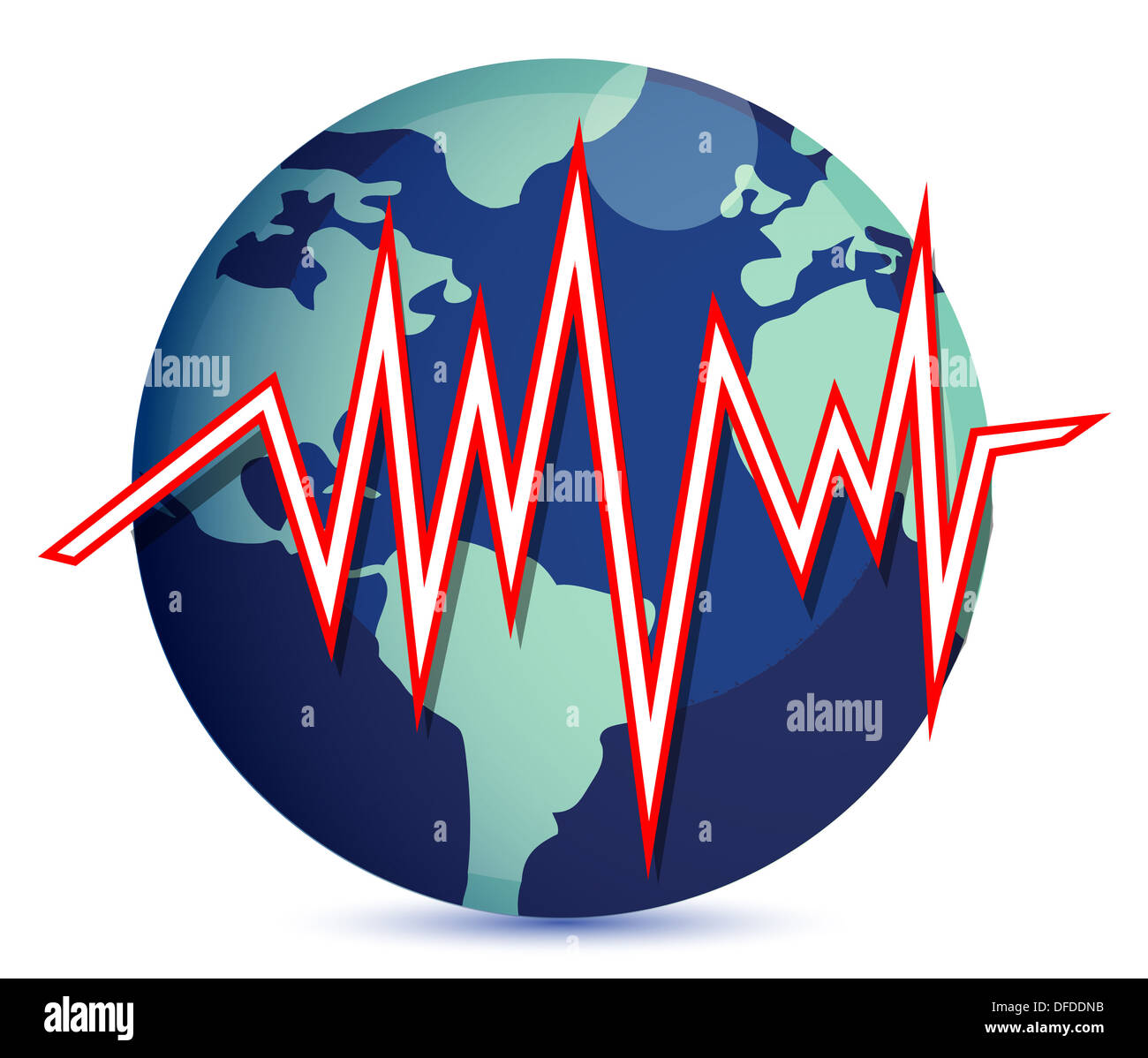 Earthquake lines map hi-res stock photography and images - Alamy