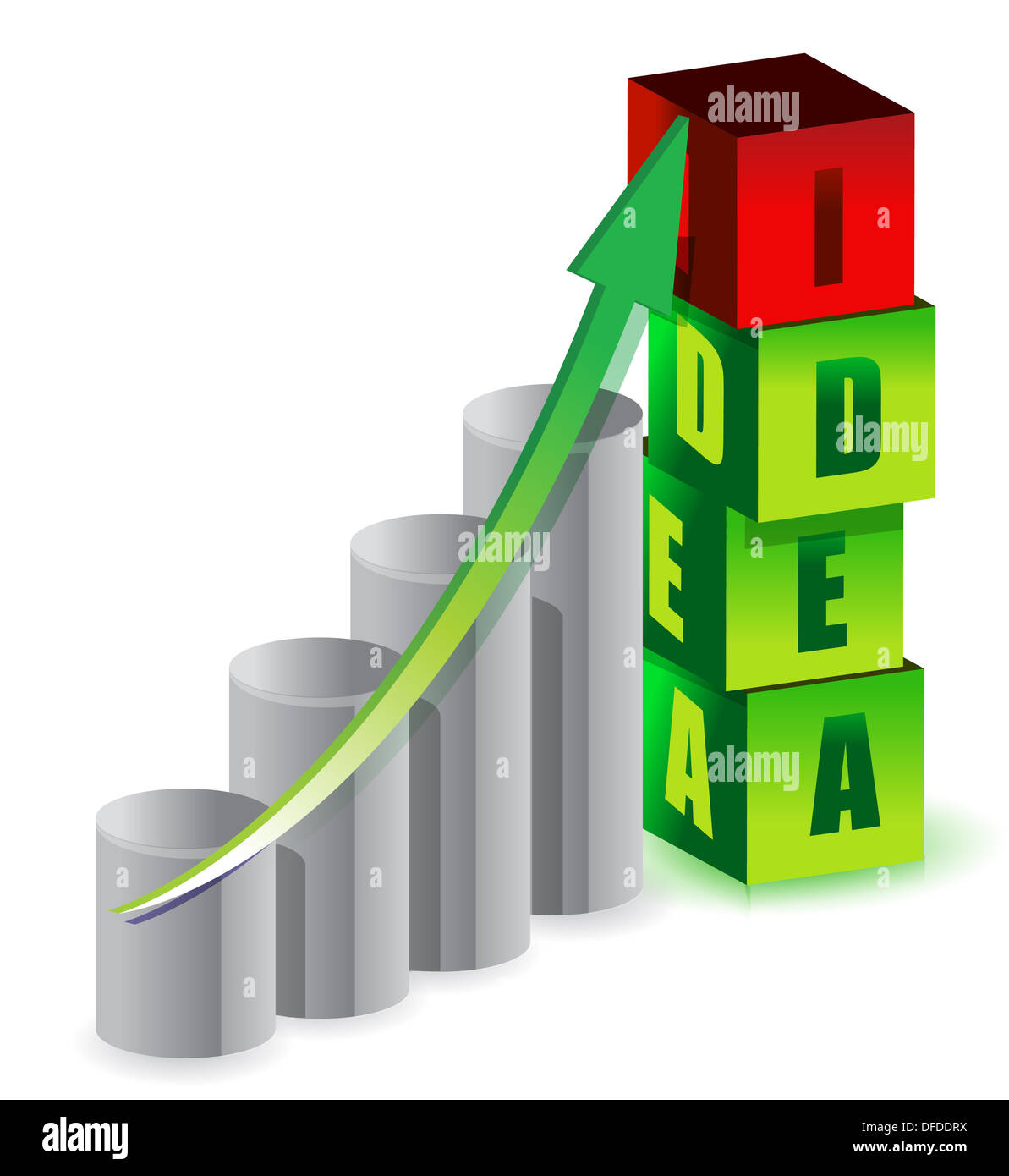 idea graph illustration design over white background Stock Photo - Alamy