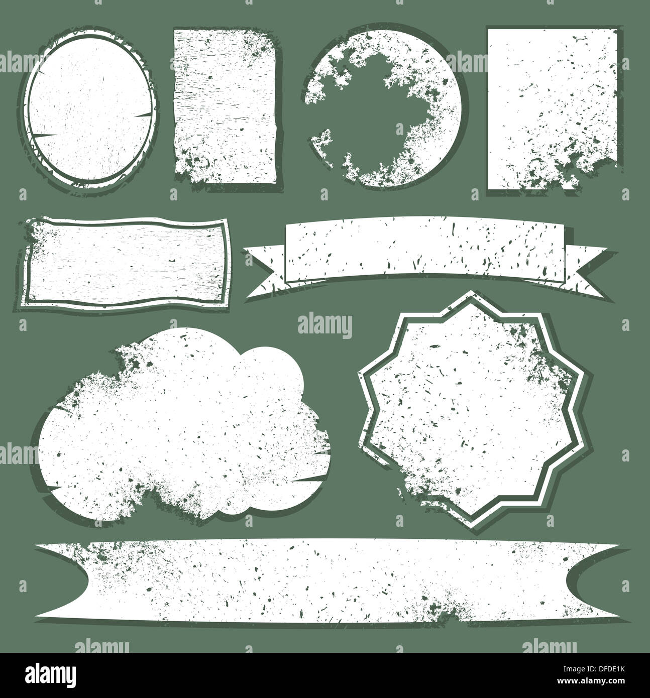 labels and old paper sheets set Stock Photo - Alamy