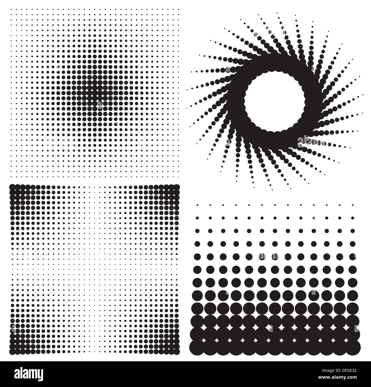 set of halftones background Stock Photo - Alamy