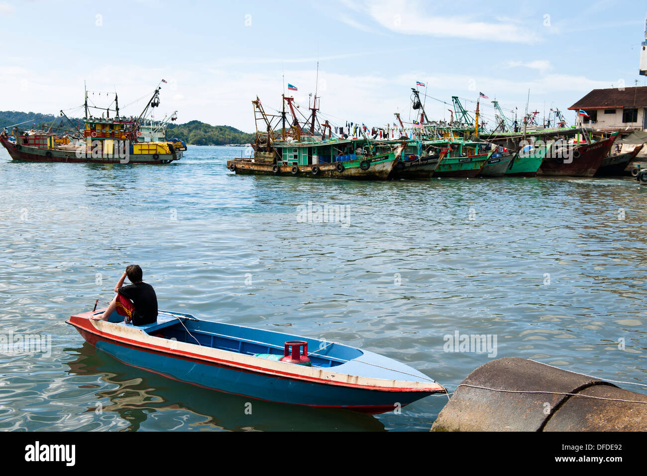 Port area, Kota Kinabalu, Malaysia Stock Photo - Alamy