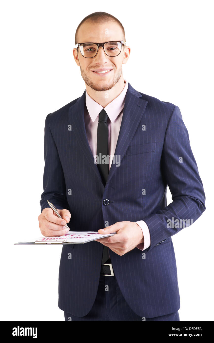 Business man making successful pose hi-res stock photography and images ...