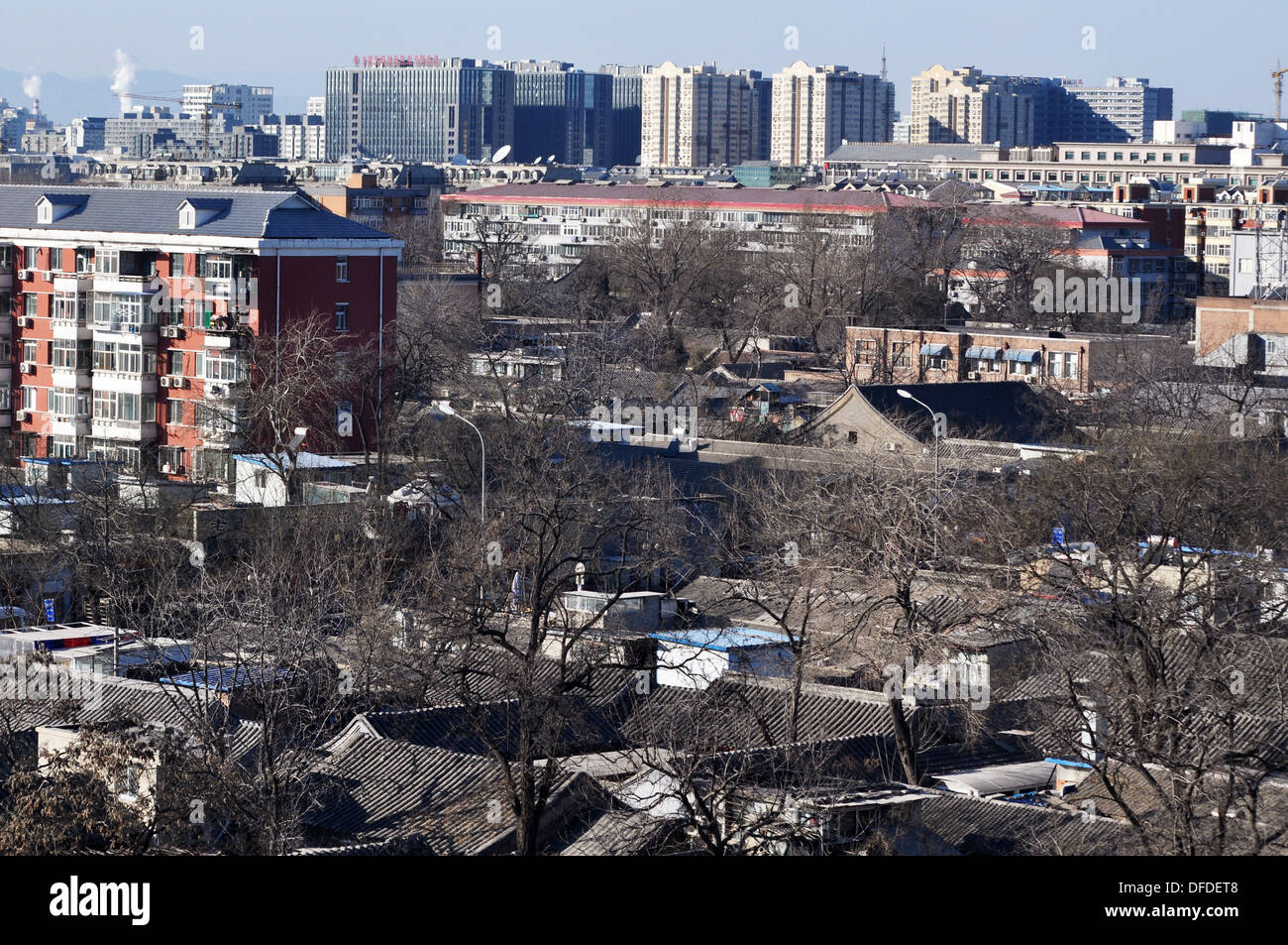 Beijing view from bell tower hi-res stock photography and images - Alamy