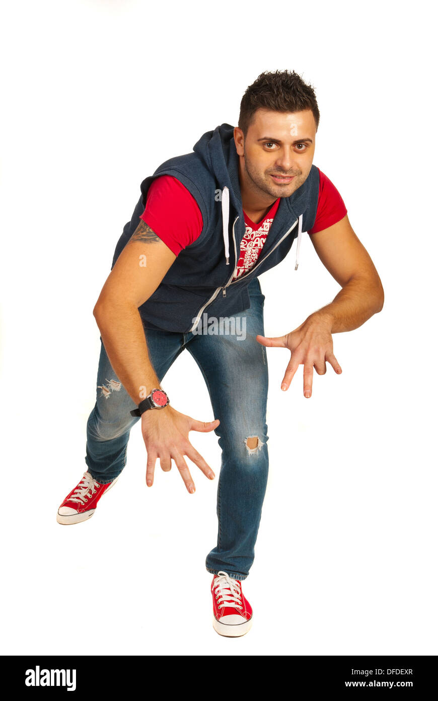 Young guy dancing hip Cut Out Stock Images & Pictures - Alamy