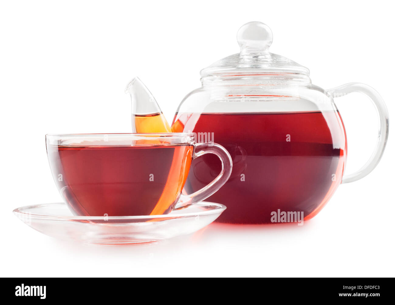 tea in cup isolated on white background Stock Photo - Alamy