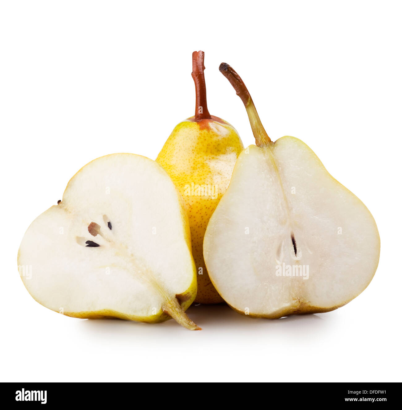 ripe pears isolated on white background. Clipping Path Stock Photo - Alamy