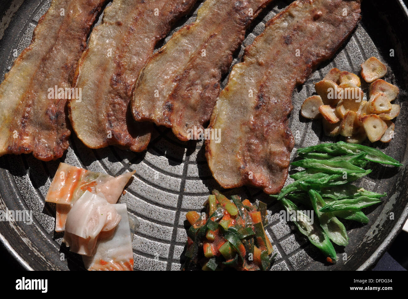 Osaka (Japan): fake grilled meat with veggies, displayed at the ...