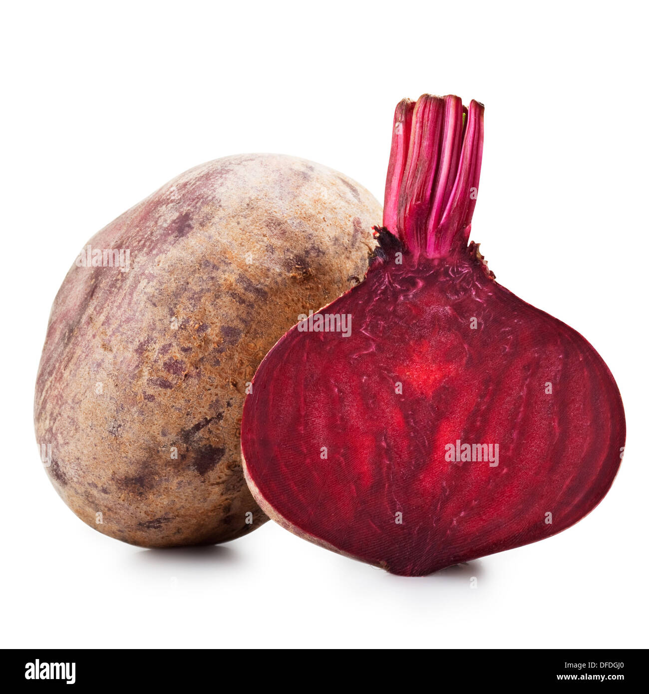 Beet purple vegetable isolated on white background + Clipping Path Stock Photo - Alamy