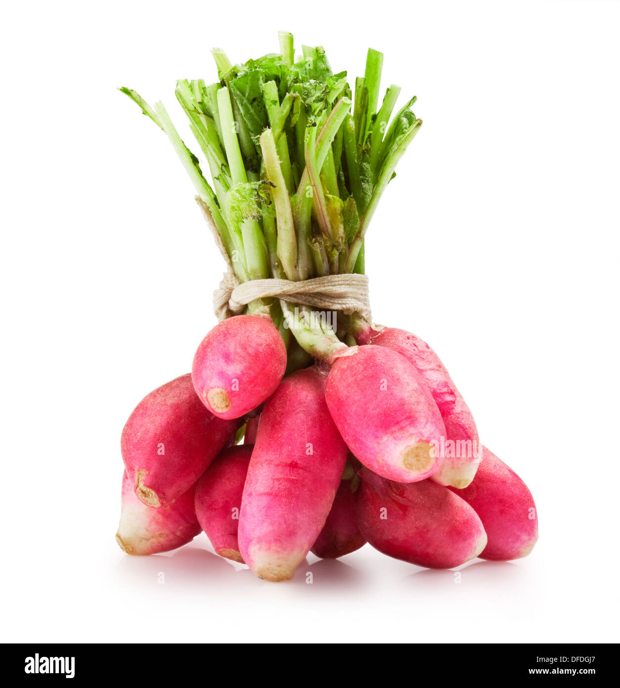 Fresh radishes isolated on white background Stock Photo - Alamy