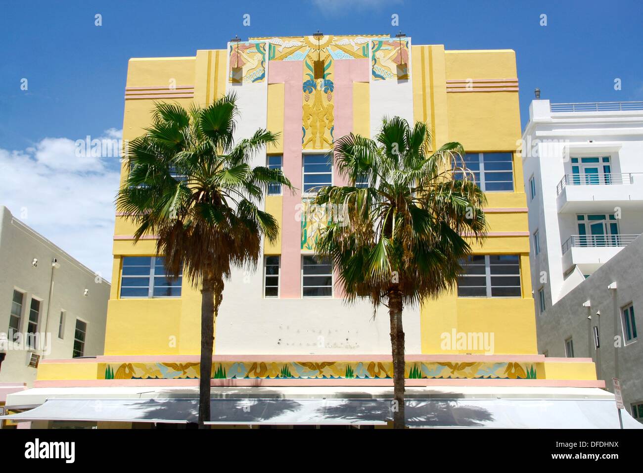 Art-deco, Miami Beach, Miami, Florida, United States Stock Photo - Alamy
