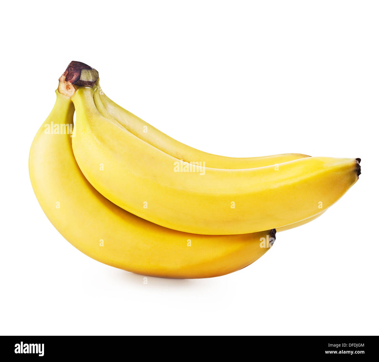 Bunch of bananas isolated on white background Stock Photo - Alamy