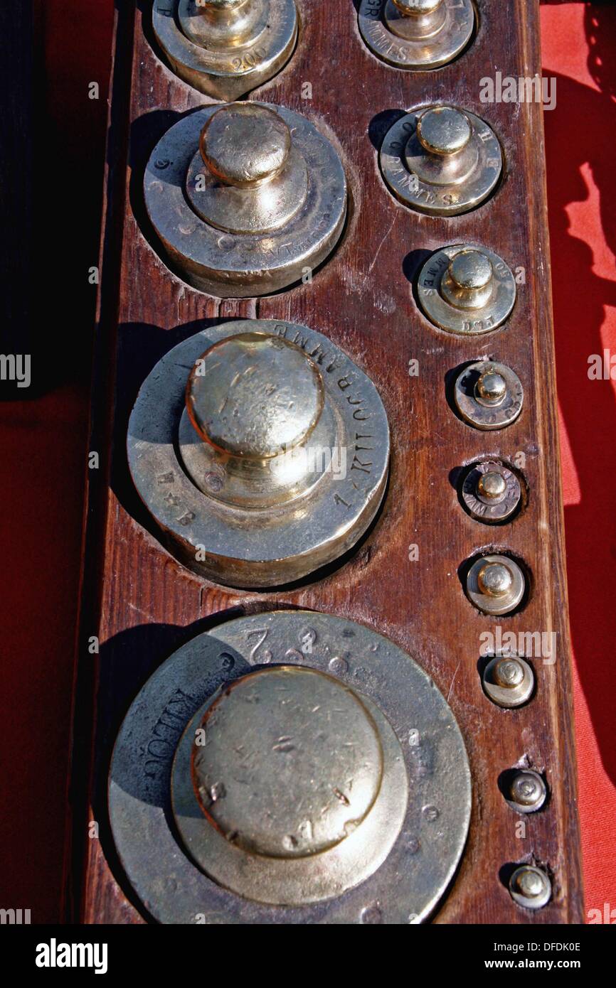 Balance weights set Stock Photo - Alamy
