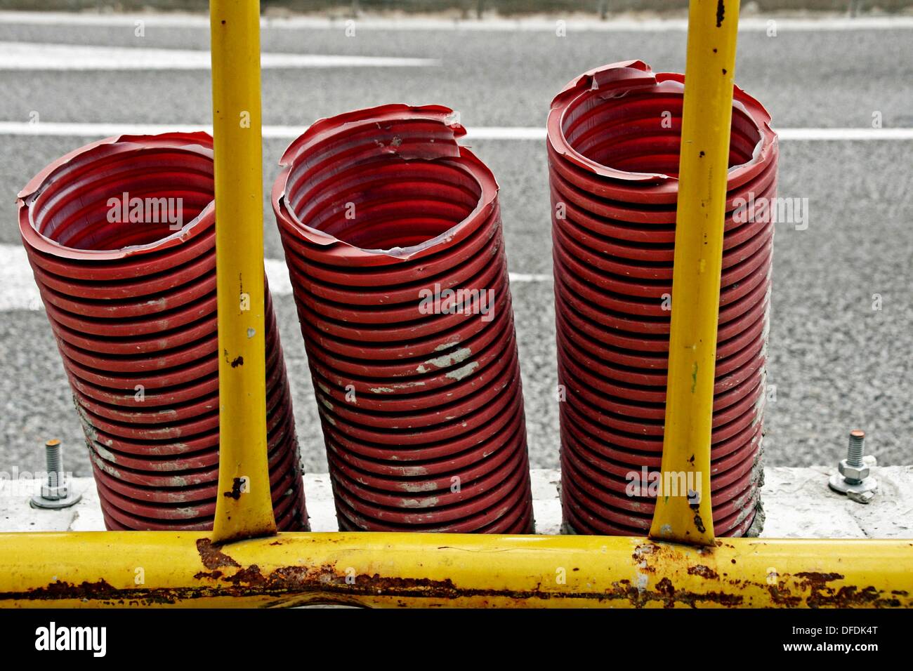 Yellow metal bars hi-res stock photography and images - Alamy