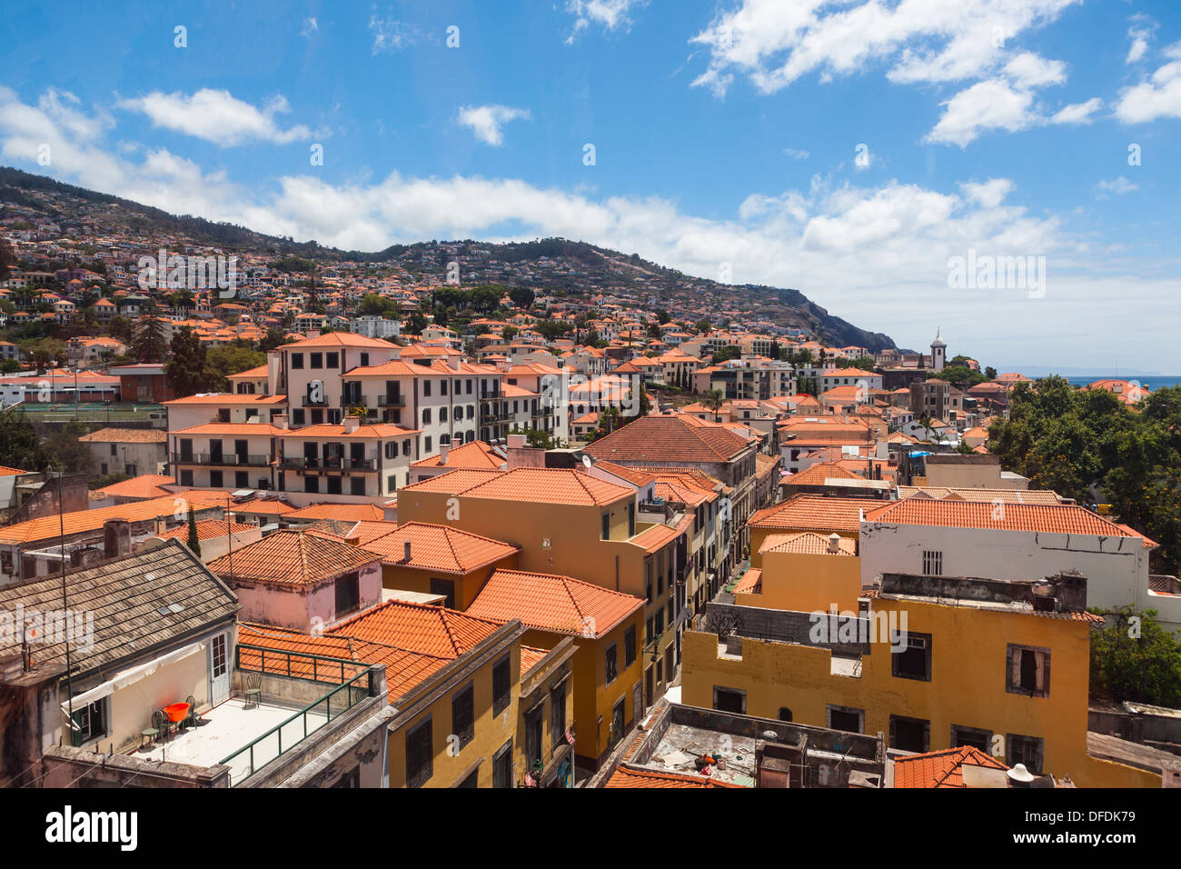Portugal, Funchal, View of houses at Madeira Stock Photo - Alamy