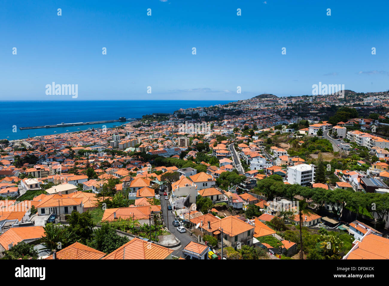 Portugal, Funchal, View of houses at Madeira Stock Photo - Alamy