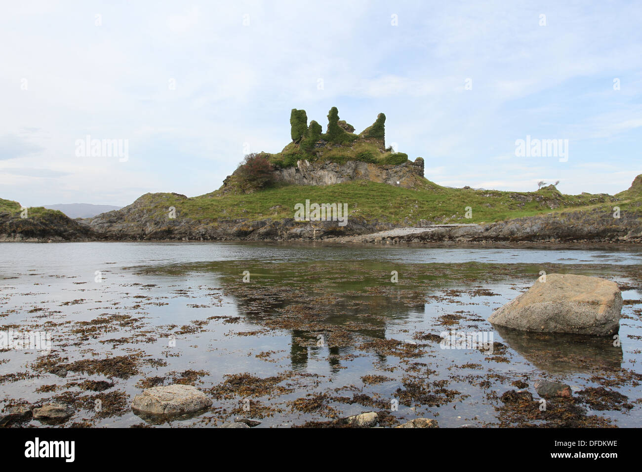 Ruin of Coeffin Castle Lismore Scotland October 2013 Stock Photo - Alamy
