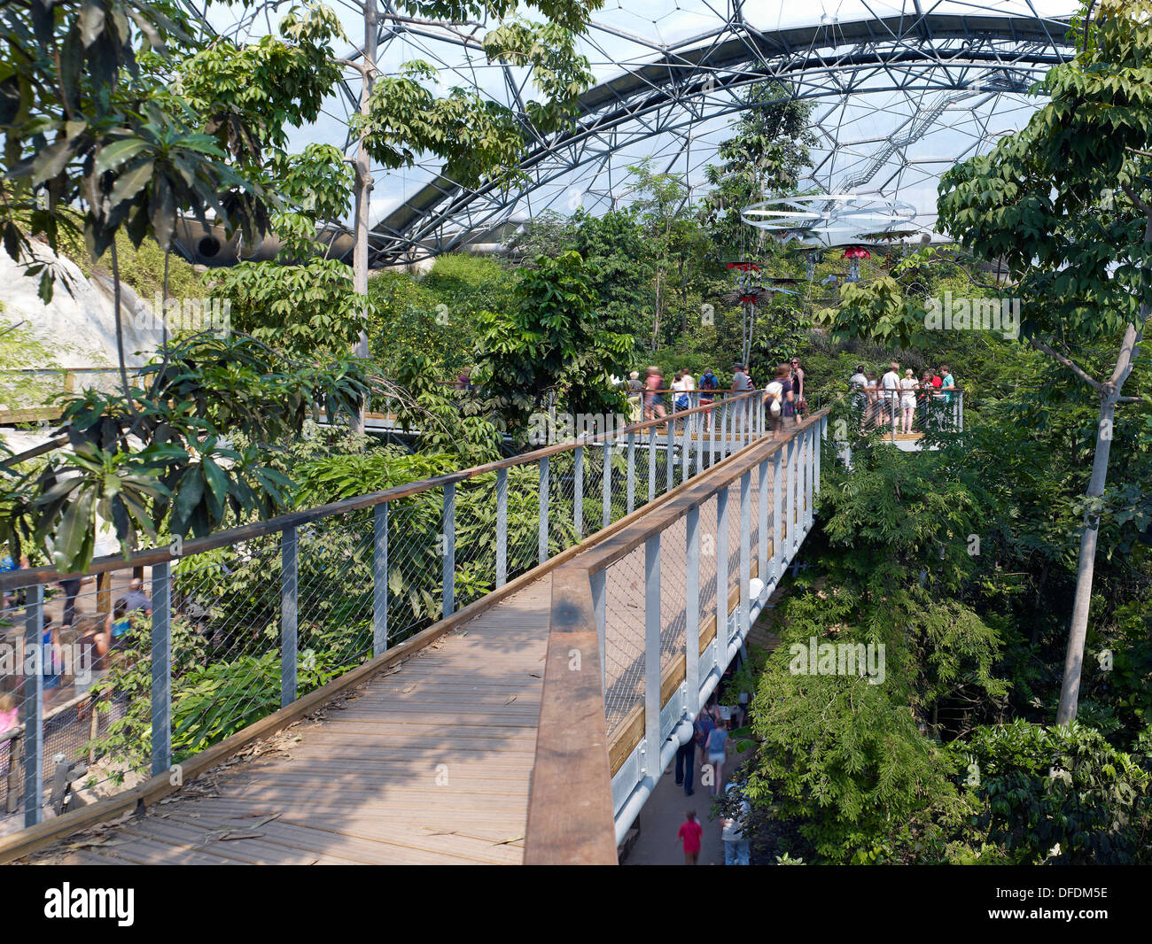 Eden Walkway at Eden Project, Bodelva, United Kingdom, 2013 Stock Photo ...