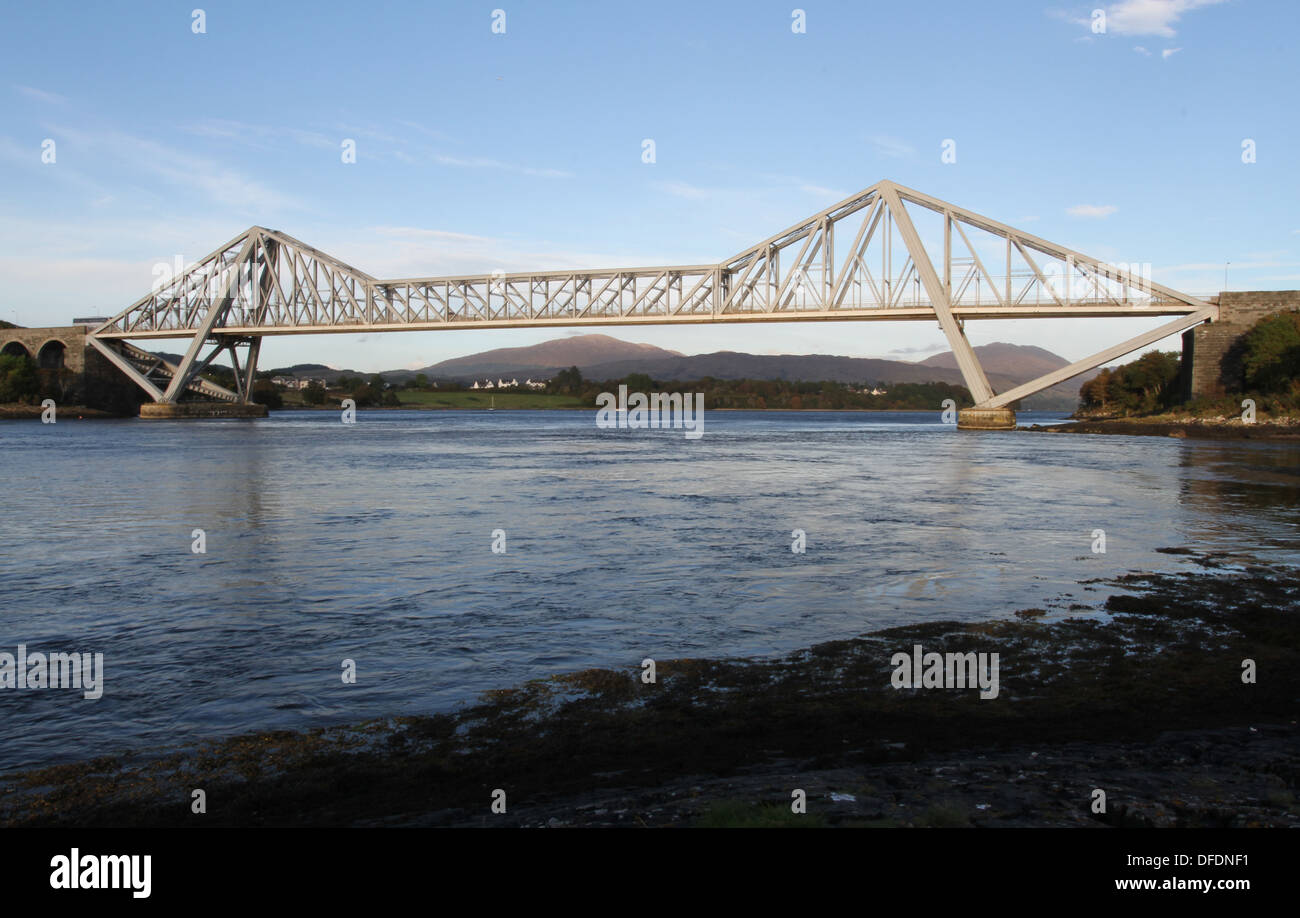 Connel bridge across Loch Etive Scotland September 2013 Stock Photo - Alamy