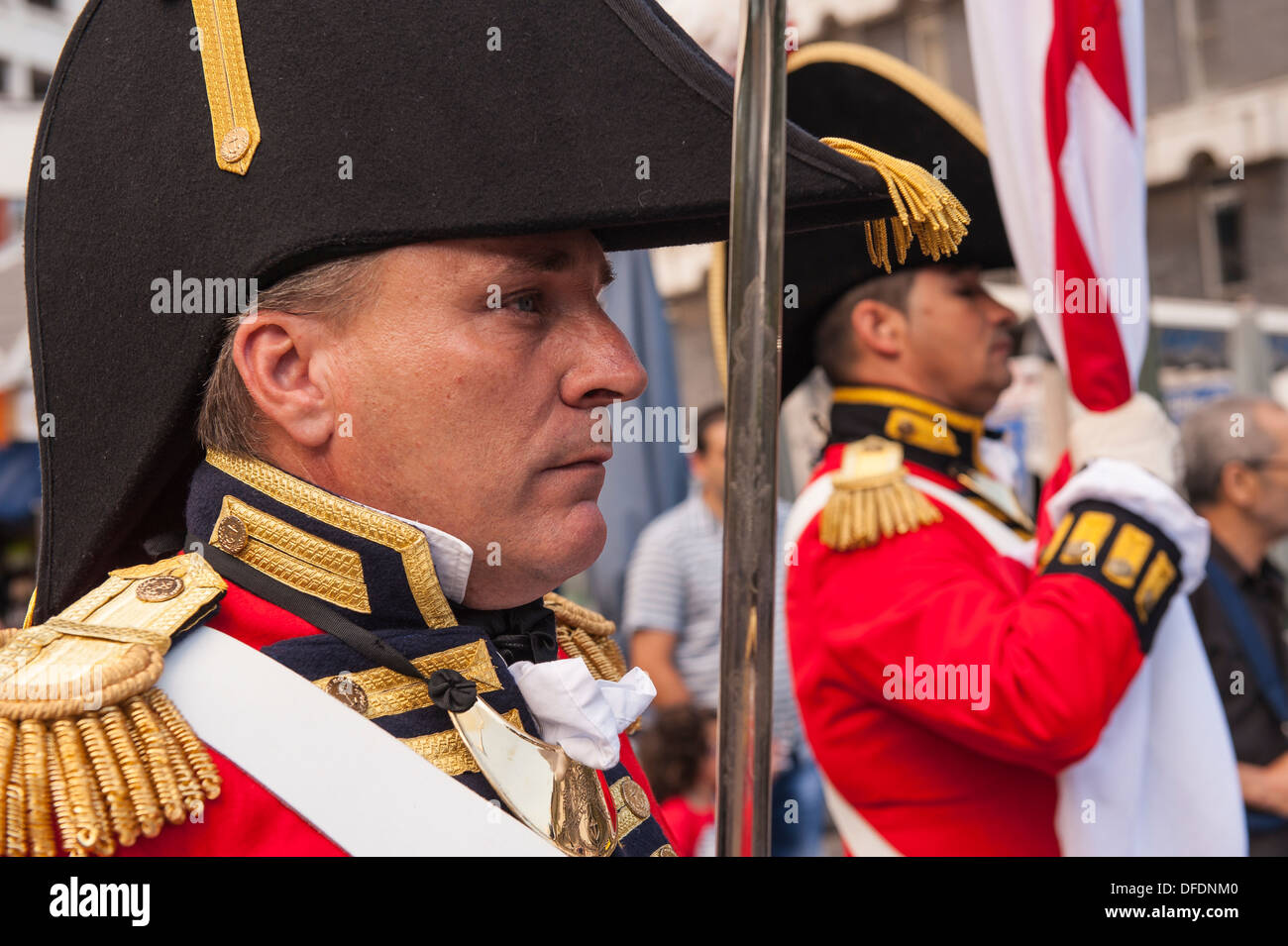 Gibraltar Military Reenactment Stock Photo - Alamy