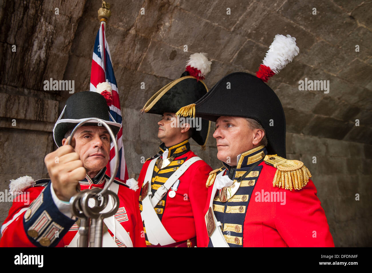 Gibraltar Military Reenactment Stock Photo - Alamy