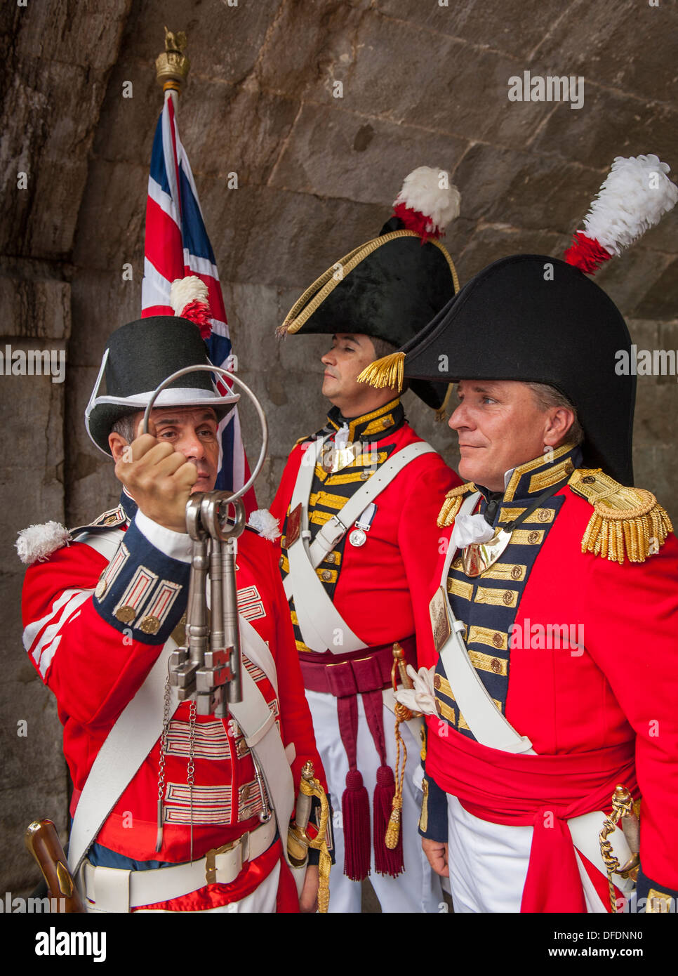 Gibraltar Military Reenactment Stock Photo - Alamy
