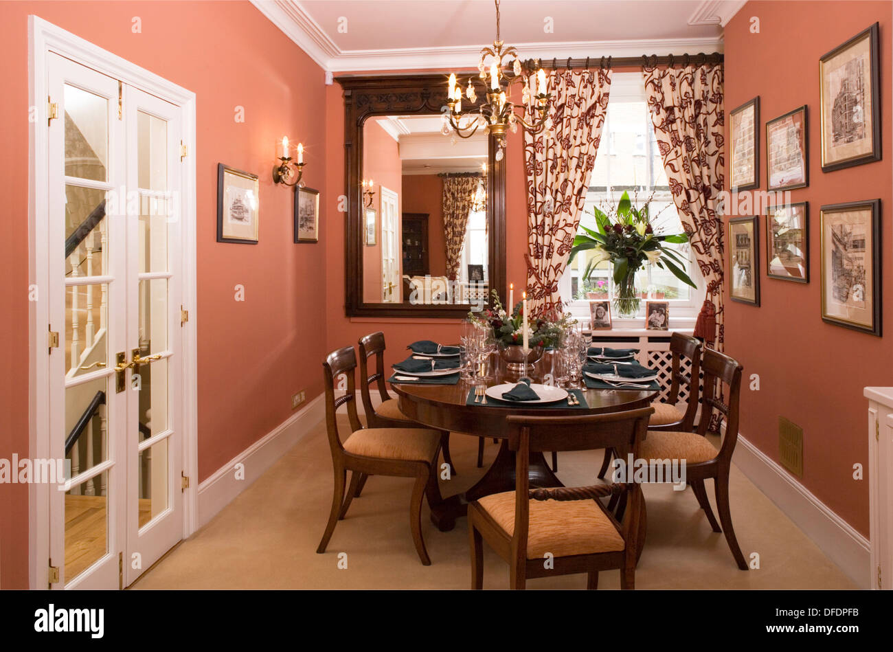 Interior of a central London House Stock Photo - Alamy