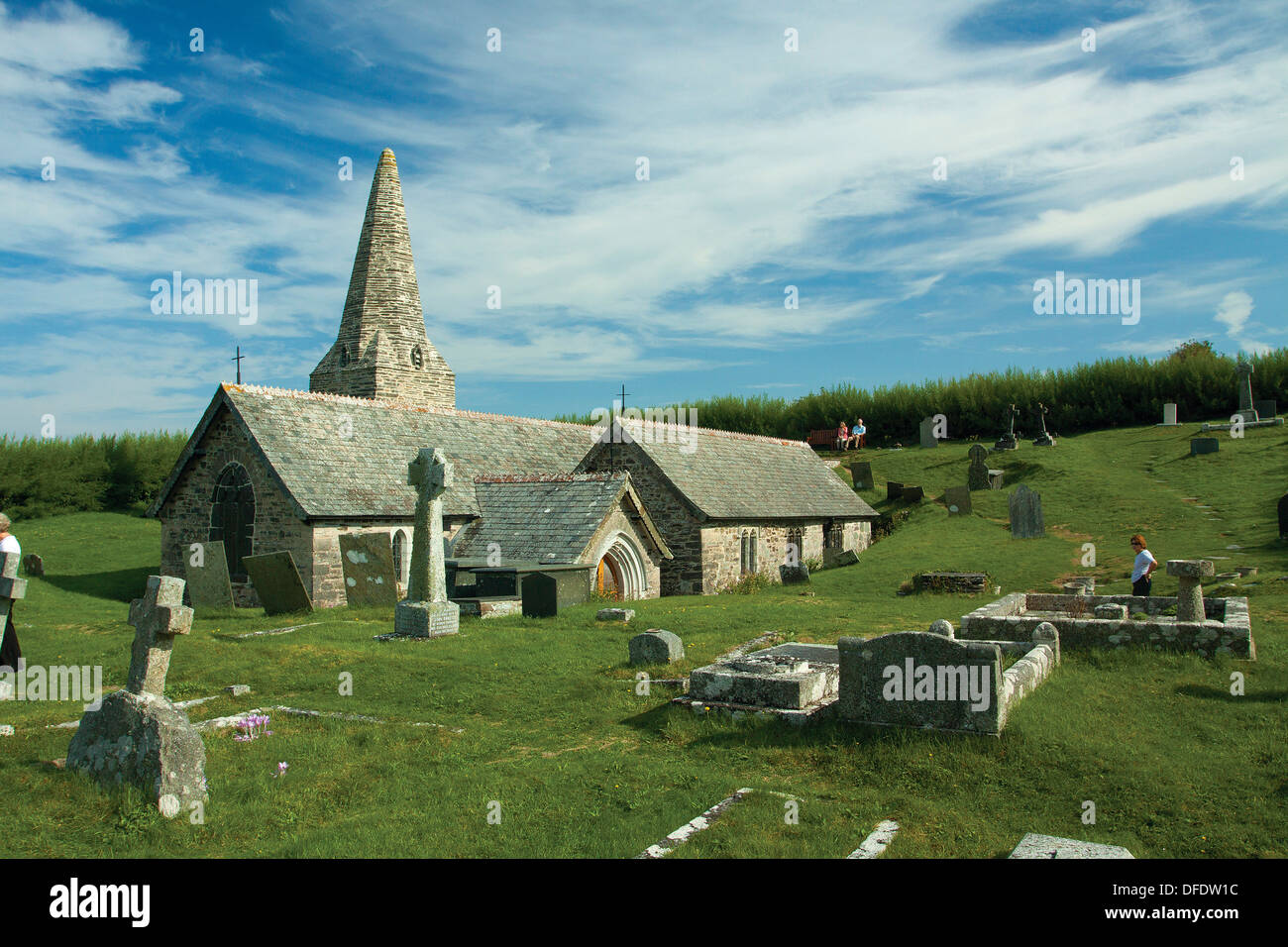 St Enodoc Church, Polzeath, Cornwall Stock Photo - Alamy