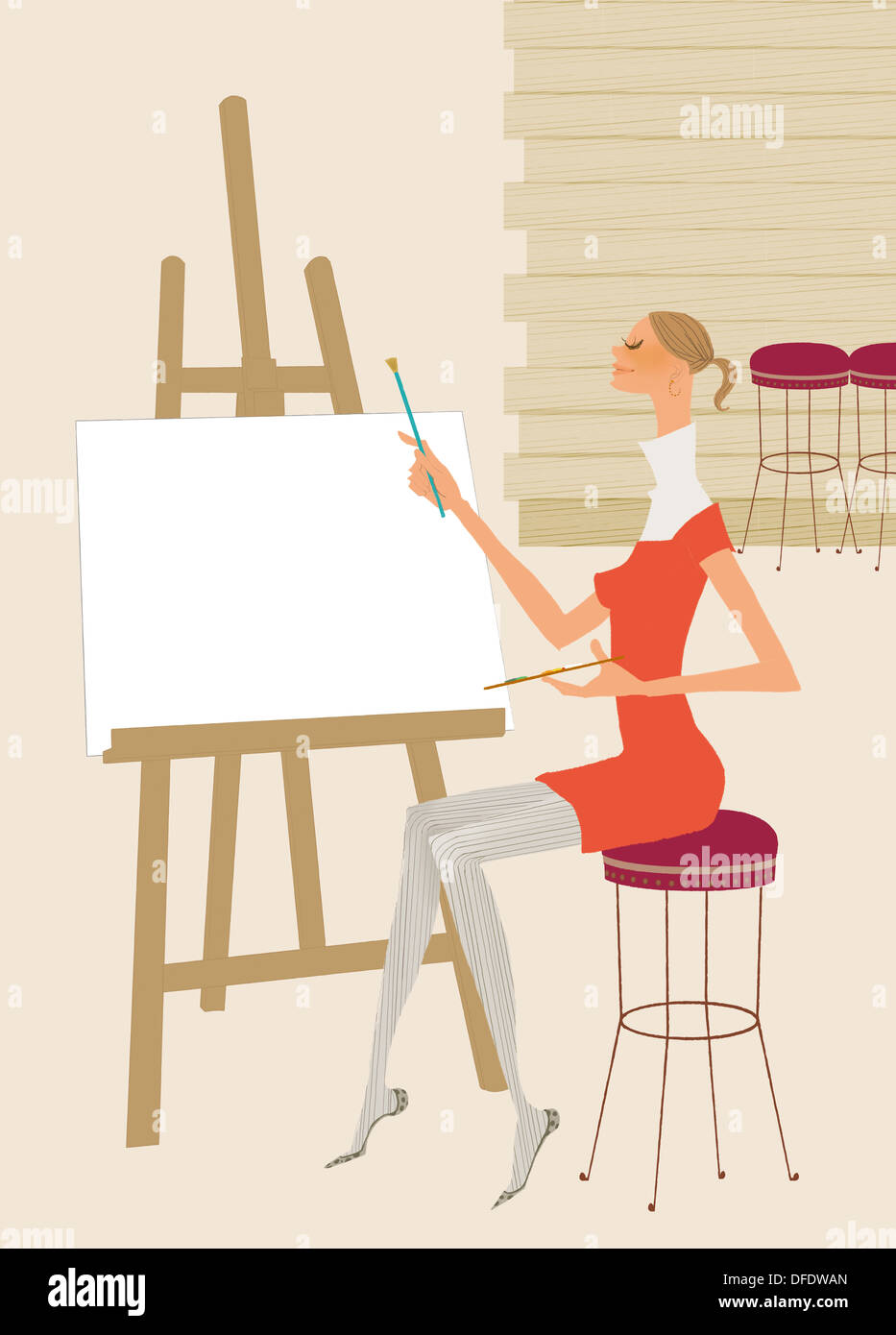 Illustration and painting hi-res stock photography and images - Alamy