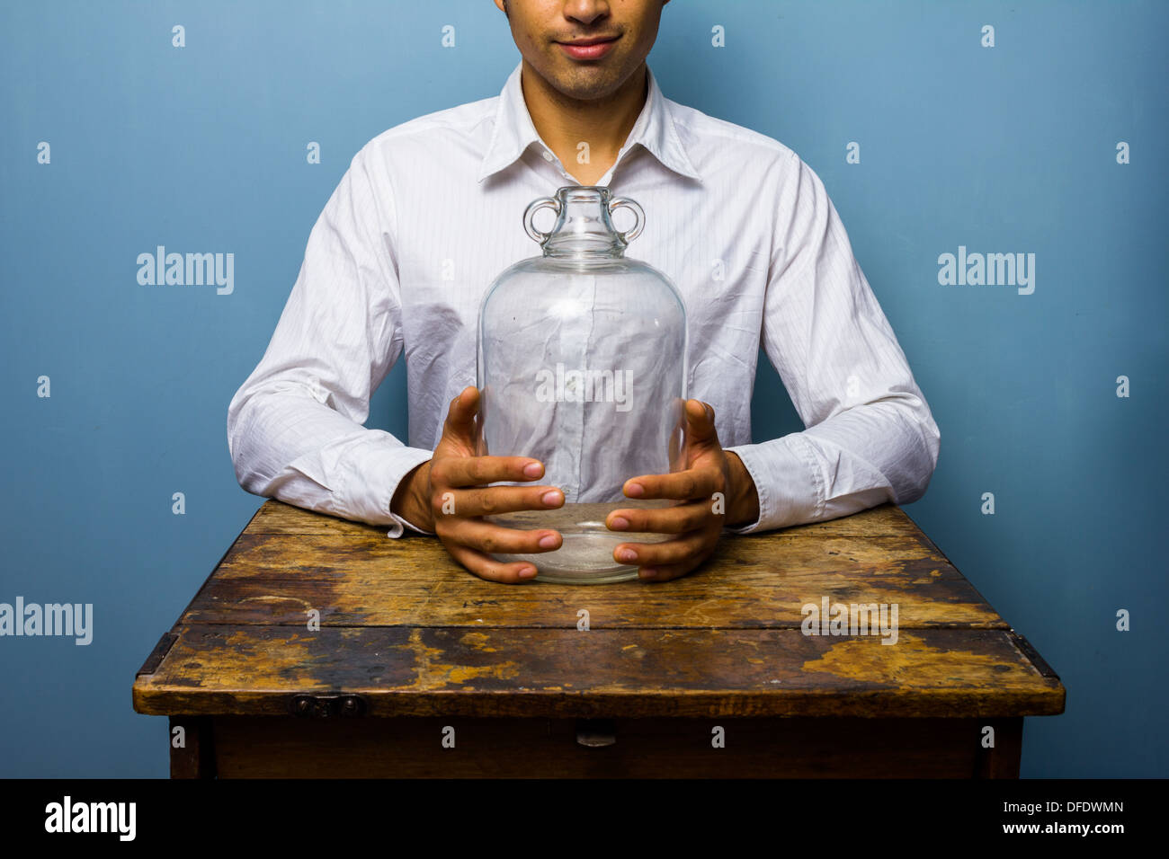 Big glass jug hi-res stock photography and images - Alamy