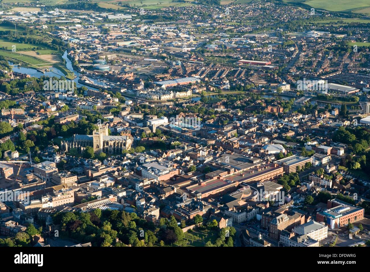 Devon Exeter Aerial View High Resolution Stock Photography and Images ...