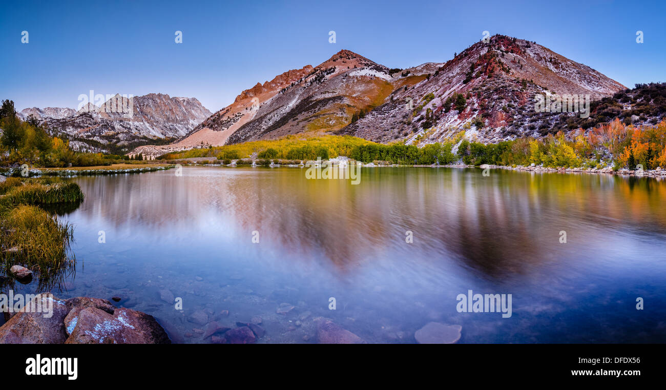 Early morning just before sunrise at North Lake, Inyo National Forest ...