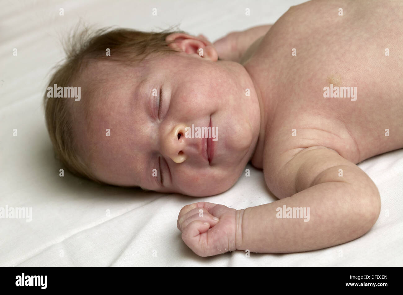 One week old baby girl Stock Photo - Alamy