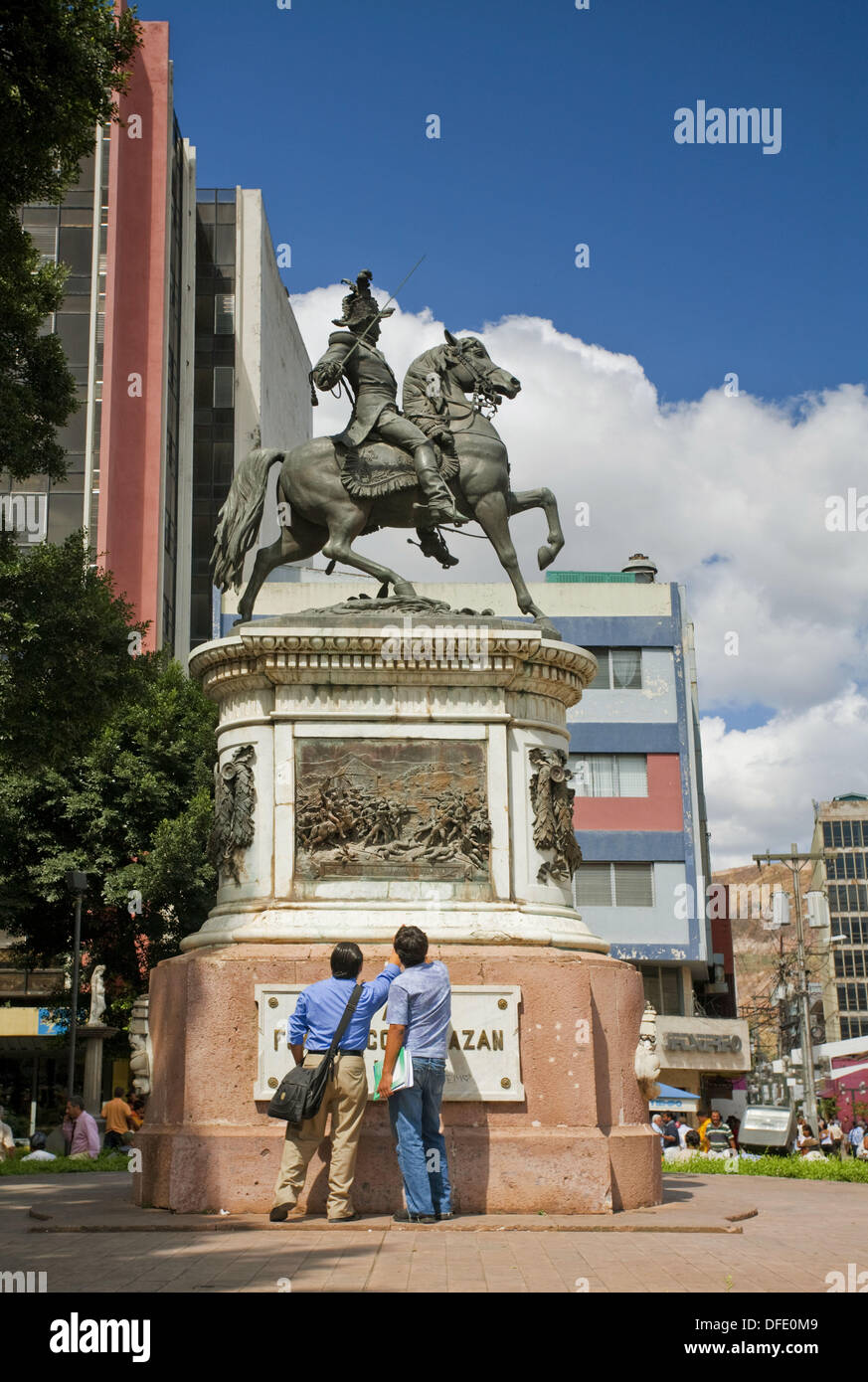 Statue francisco morazan tegucigalpa honduras hi-res stock photography ...