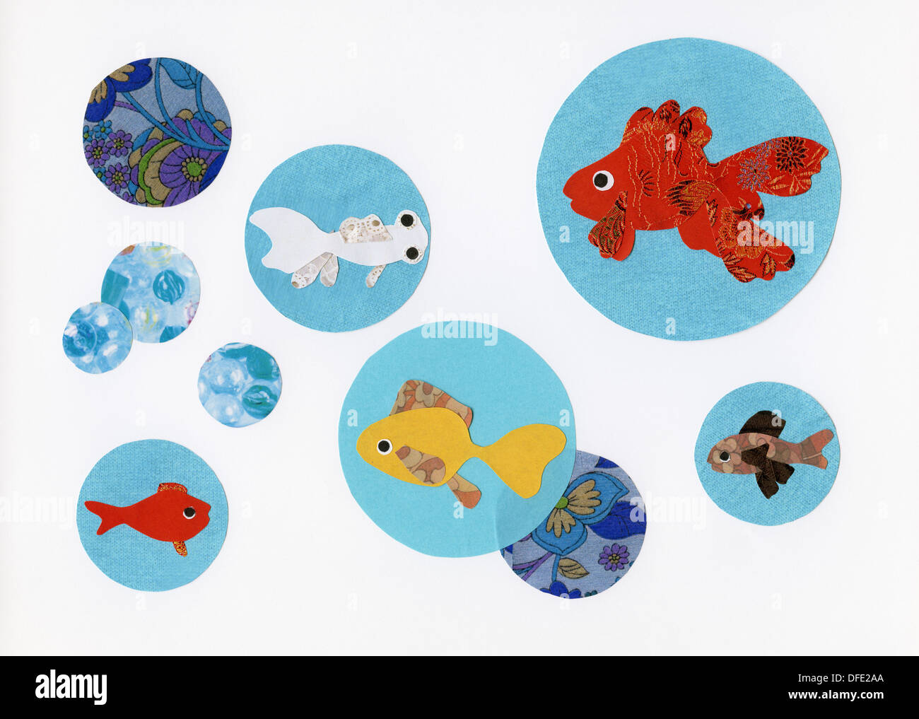 Goldfish, Kraft Paper Stock Photo - Alamy