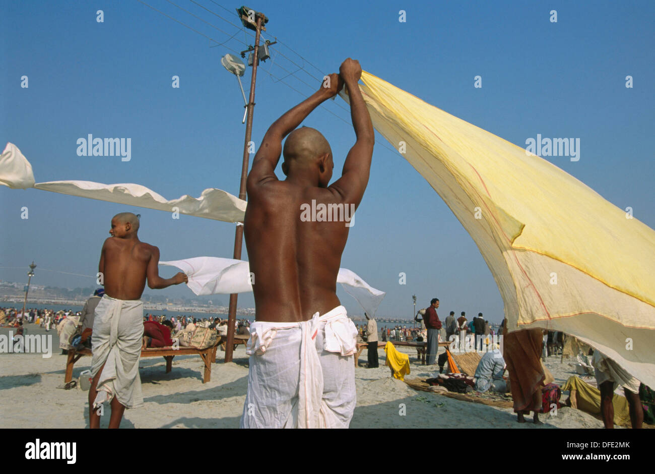 Ganges woman khumb mela hi-res stock photography and images - Alamy