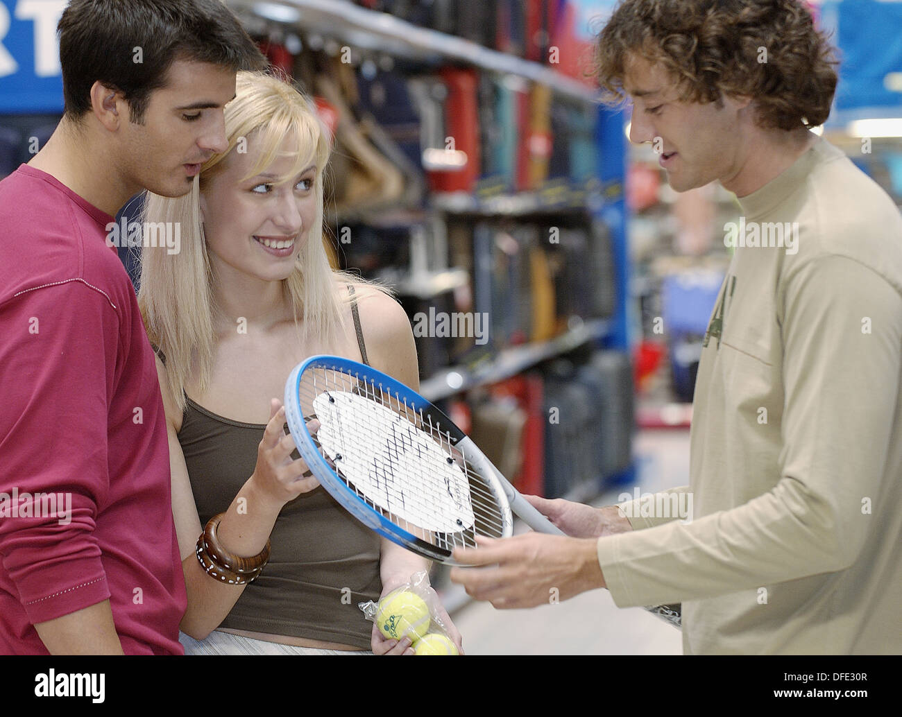 Sports shop interior racket hi-res stock photography and images - Alamy