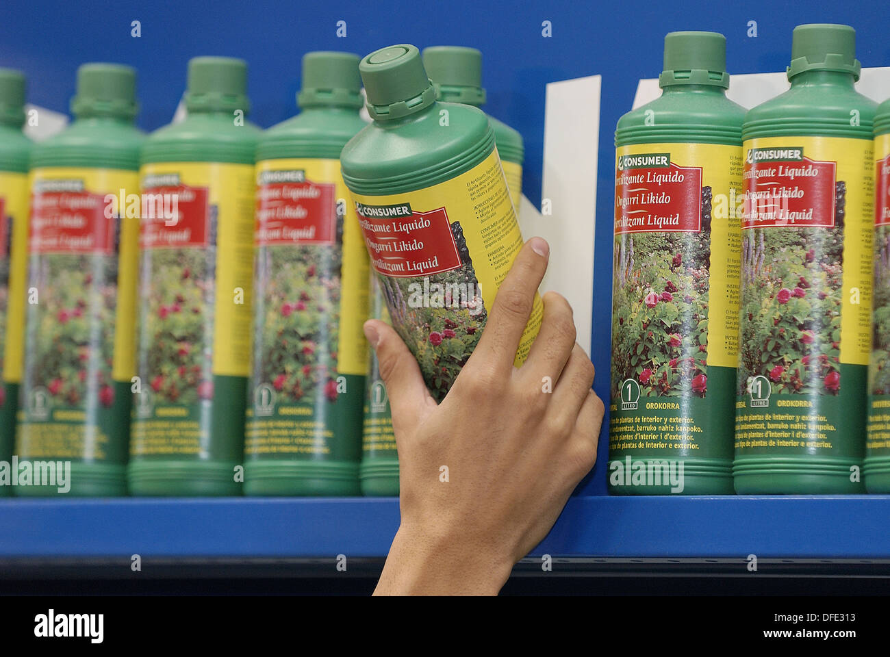 Gardening section at shopping center Stock Photo - Alamy