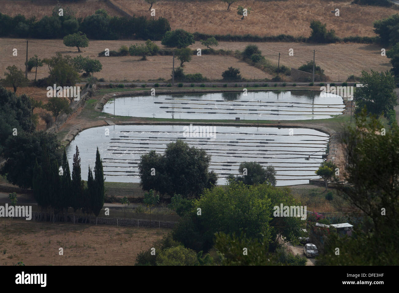 Water irrigation depots in the island of Majorca, Spain Stock Photo - Alamy