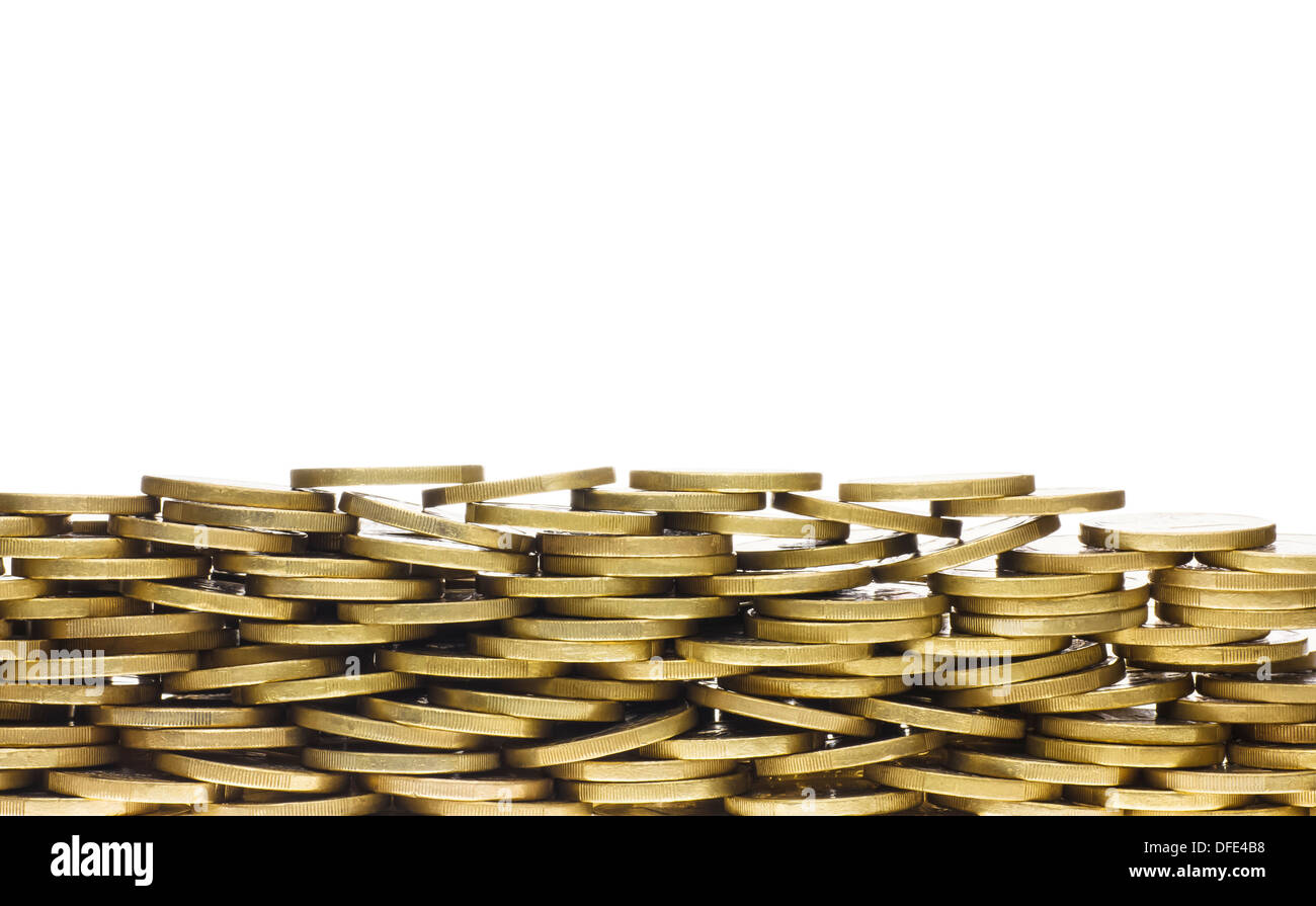 Edge of gold coins hi-res stock photography and images - Alamy