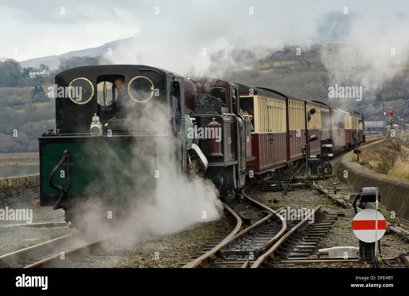 Welsh Highland Railway, a narrow gauge steam train that runs from ...