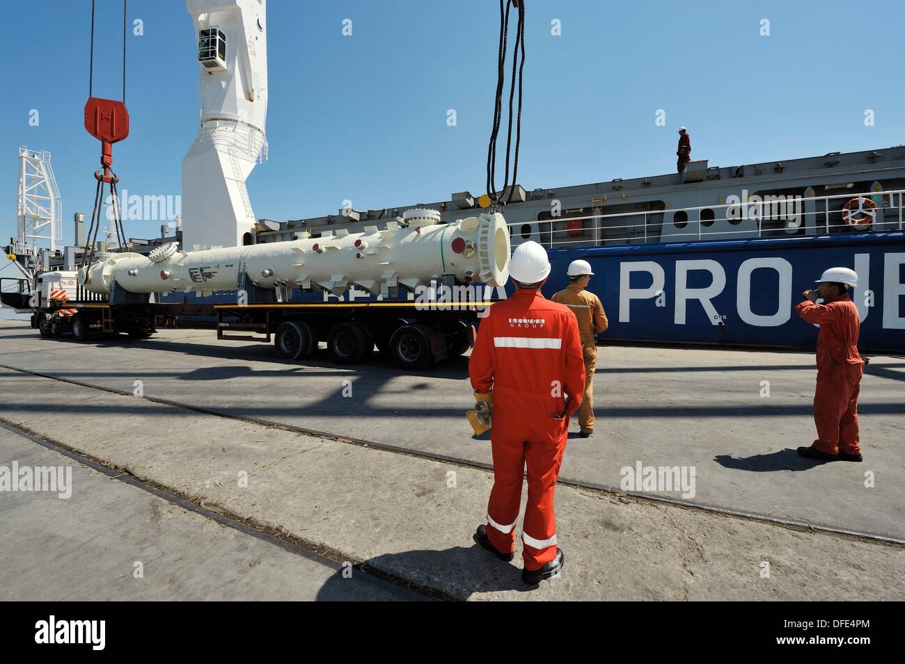 Naval operations of unloading and loading of petroleum components ...