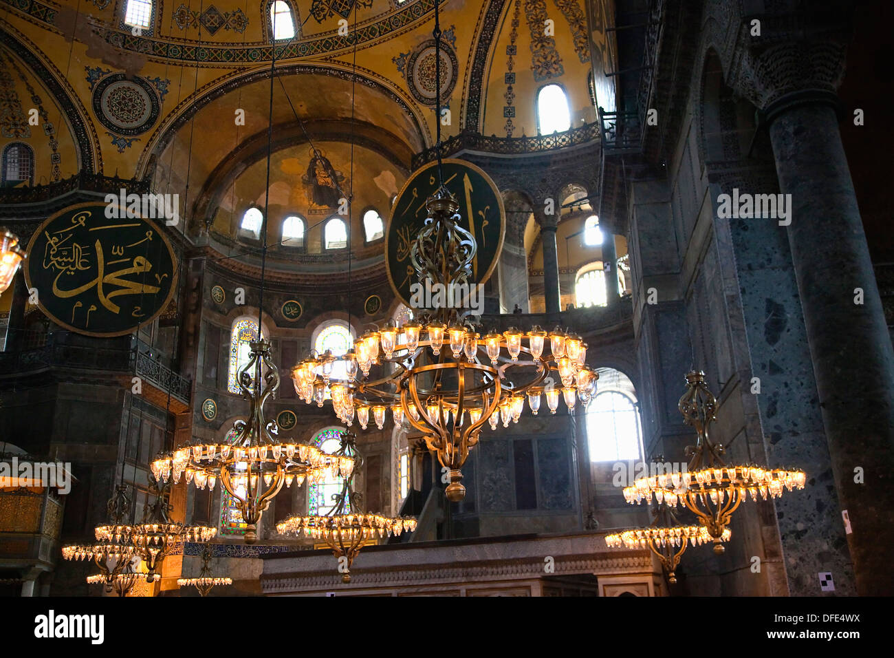 Turkey, Istanbul, Fatih, Sultanahmet, Haghia Sofia interior Stock Photo - Alamy