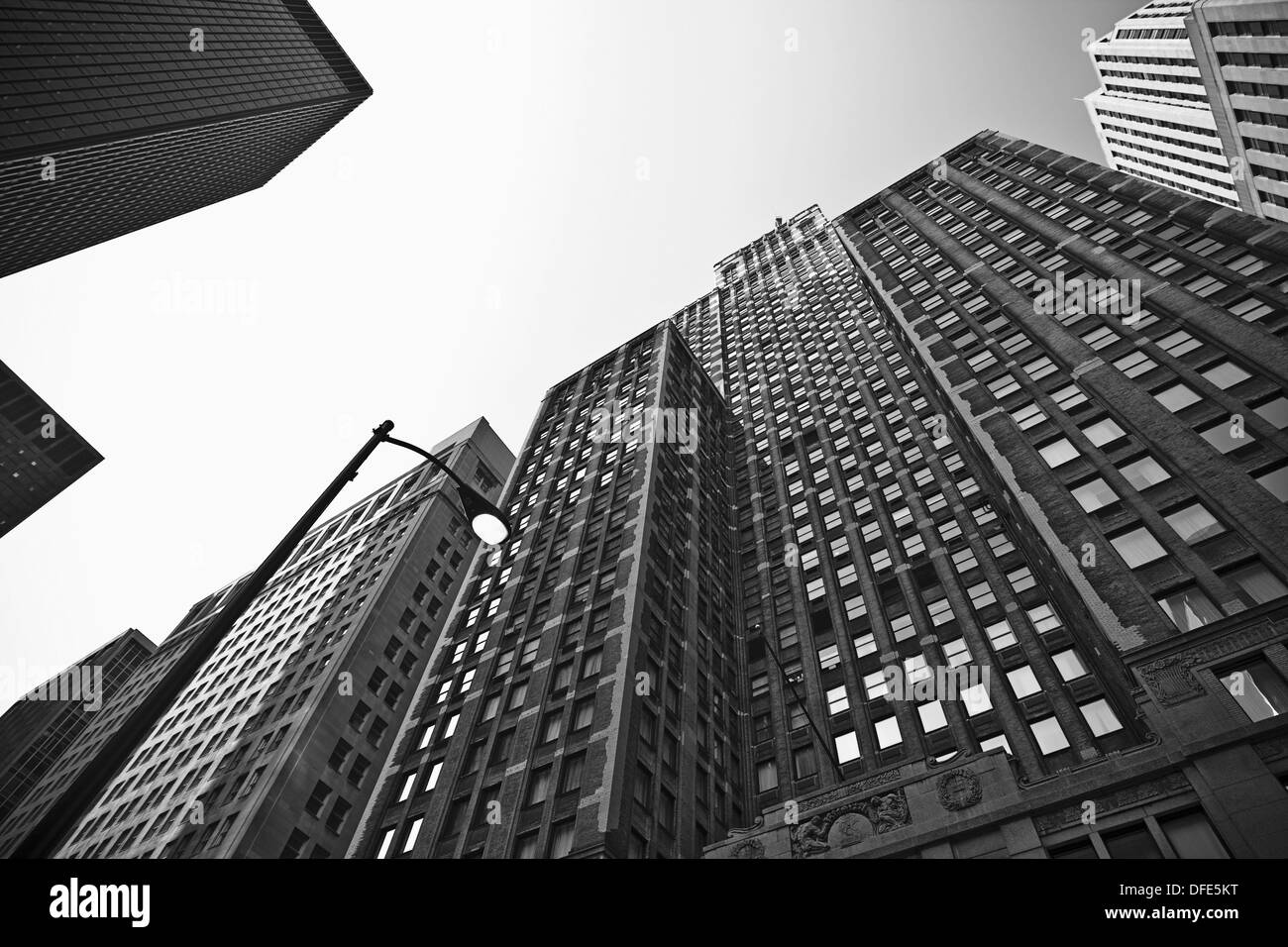 Chicago downtown architecture Black and White Stock Photos & Images - Alamy