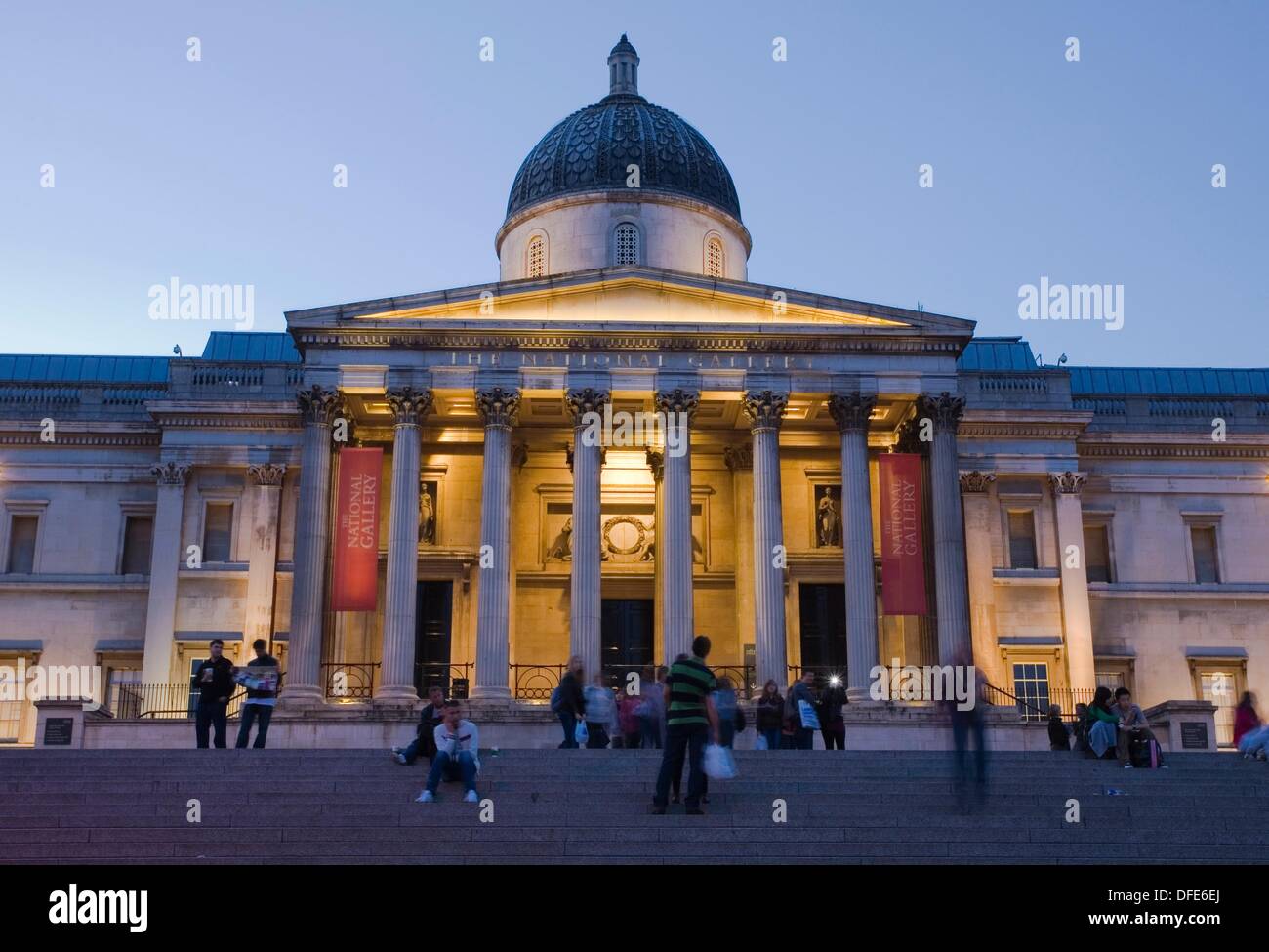 National Gallery, Trafalgar Square, London, England, UK Stock Photo - Alamy