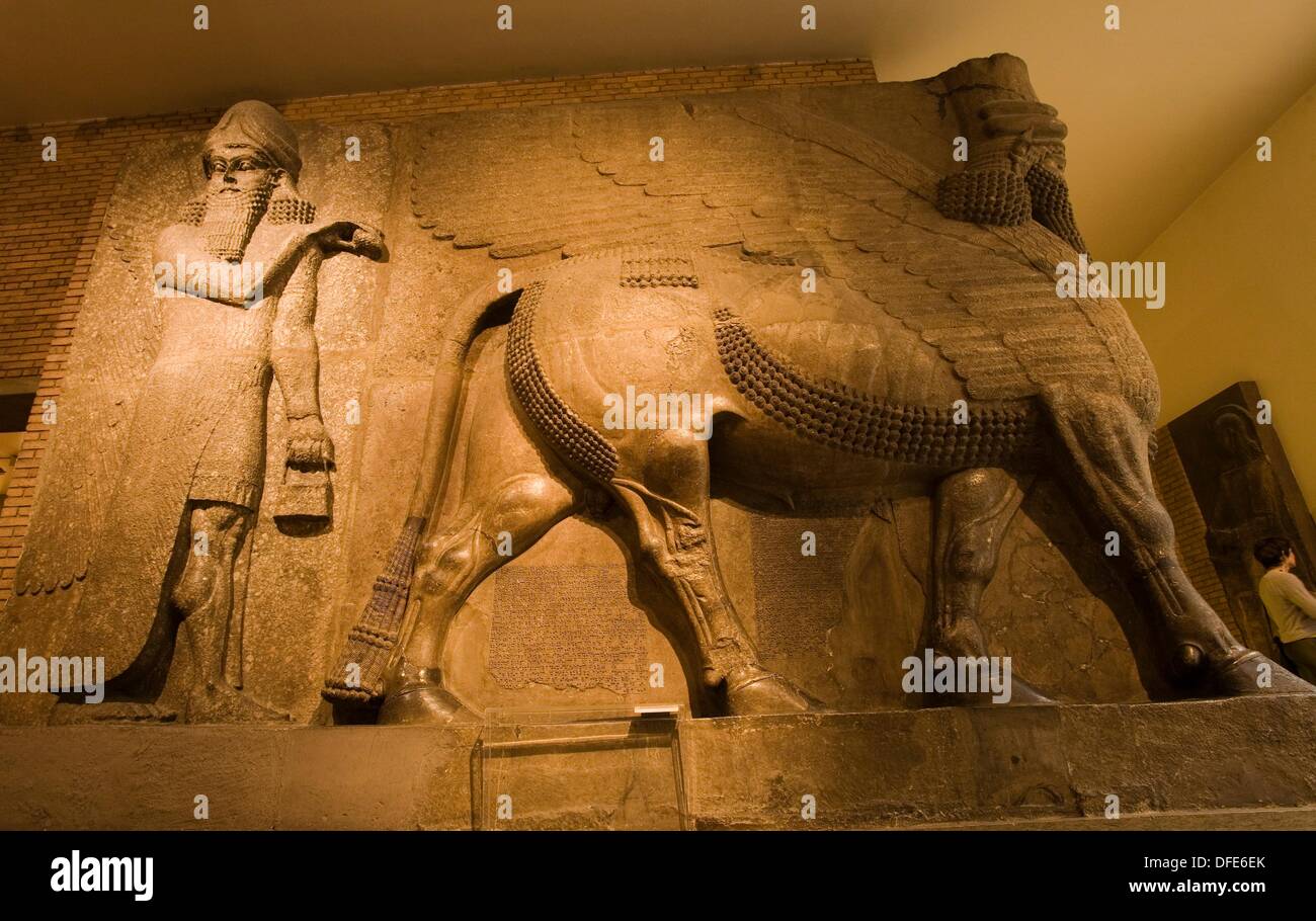 Assyrian winged bull hi-res stock photography and images - Alamy